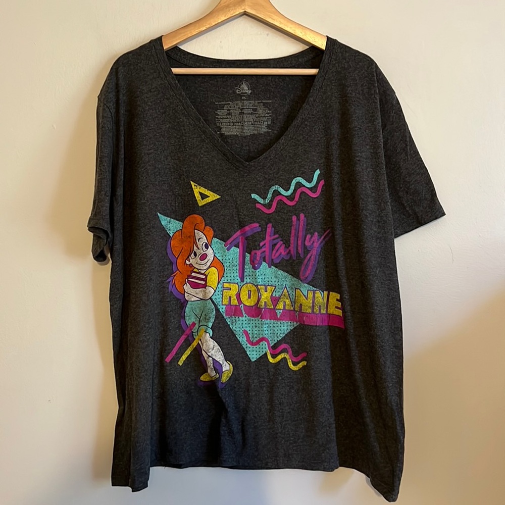 Disney A Goofy Movie Totally Roxanne Grey V-Neck Shor… - Gem